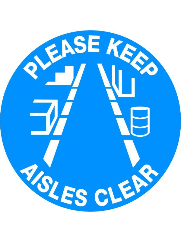Floor Graphics – Please Keep Aisles Clear | Australia